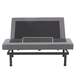 Classic Brands Adjustable Comfort Upholstered Adjustable Bed Base with