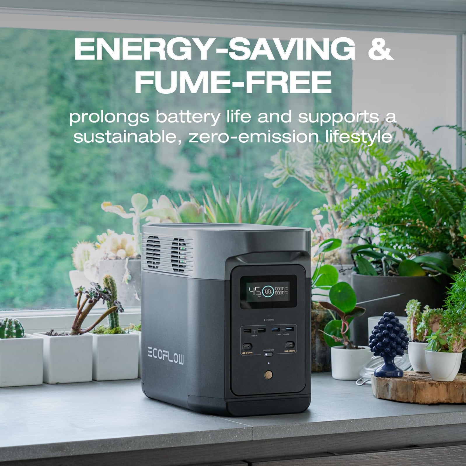 EF ECOFLOW RIVER 288Wh Portable Power Station,3 x 600W(Peak 1200W) AC