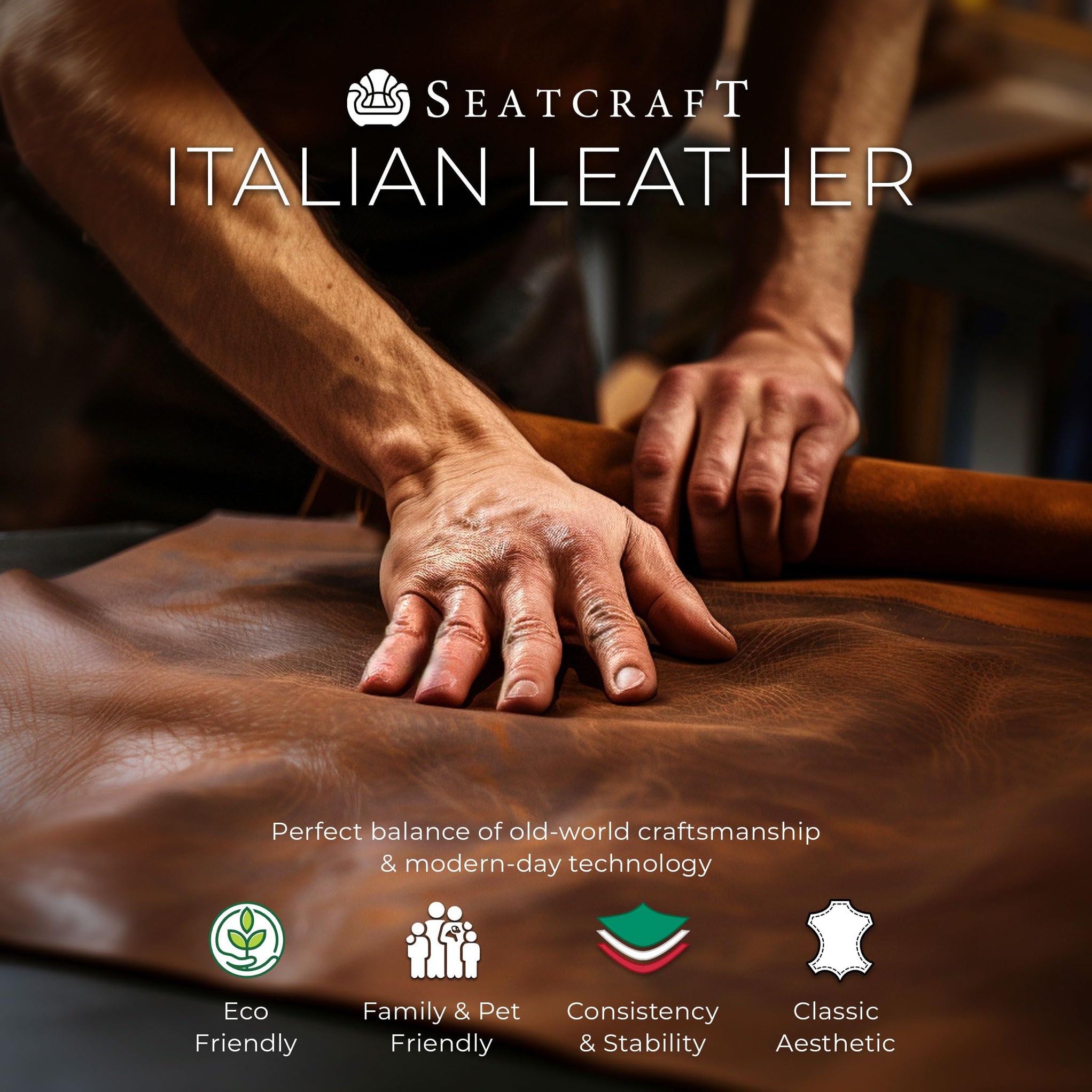Seatcraft Anthem Home Theater Seating - Italian Leather - Power Reclin