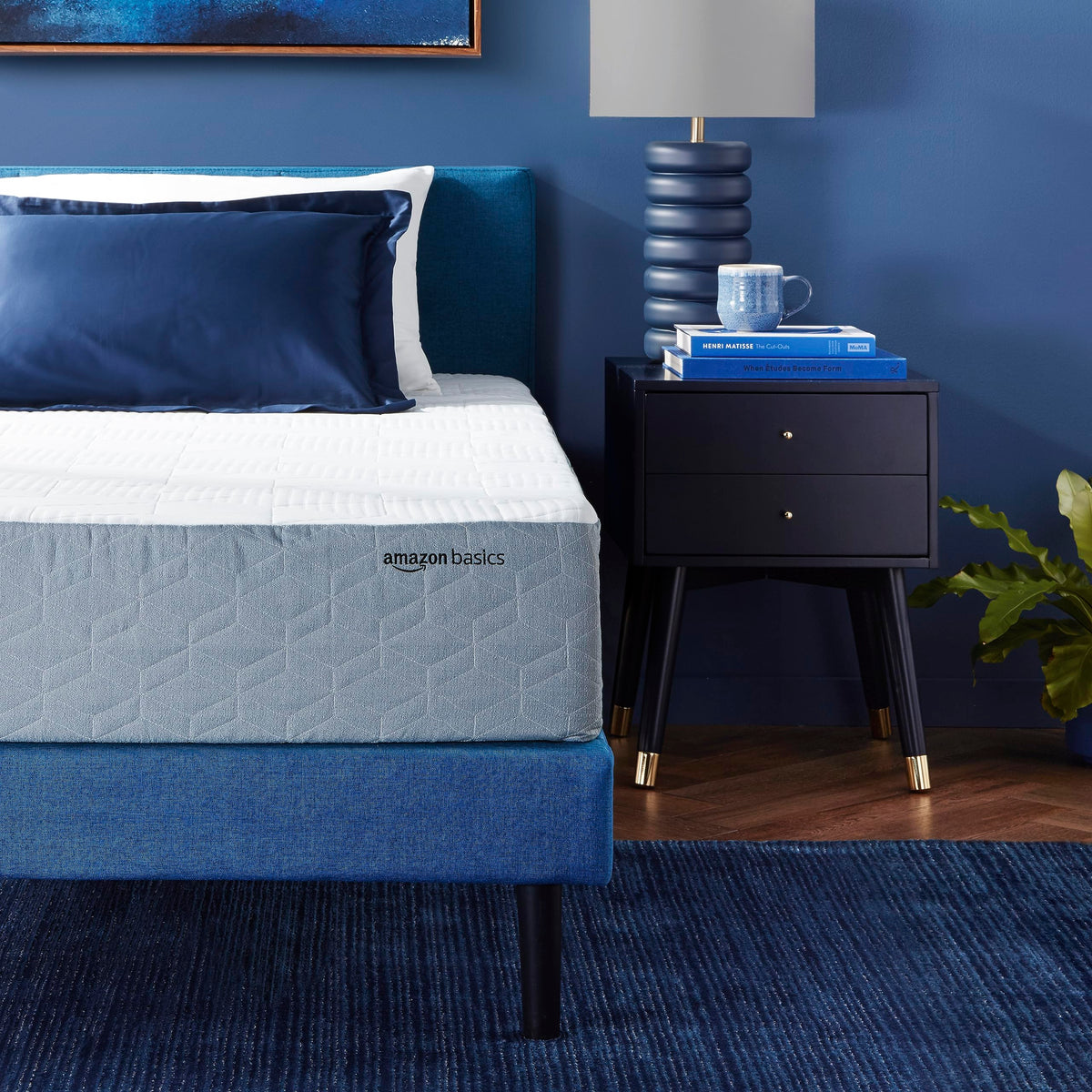 Amazon Basics Cooling Gel Memory Foam Mattress, Medium-Firm, CertiPUR-