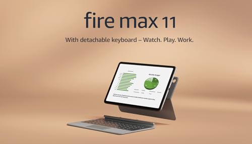 Amazon Fire Max 11 tablet and Keyboard Case bundle, power, fun, and pr