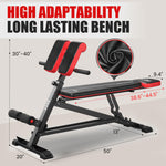 FLYBIRD 3 in 1 Workout Bench, Roman Chair, Weight Bench and Sit Up Ben